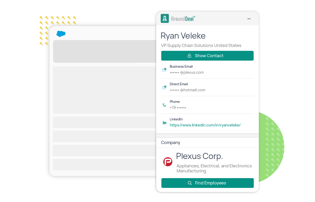 Chrome Extension | Save Contacts Free On LinkedIn & Website | AroundDeal